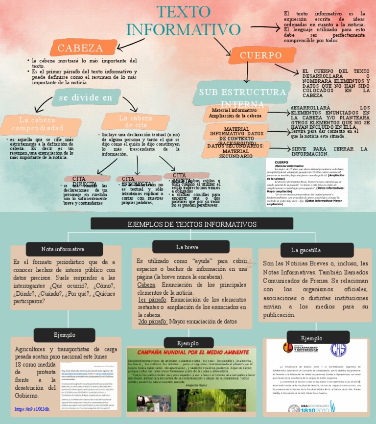 Estructura y Ejemplos de Texto Informativo | PDF