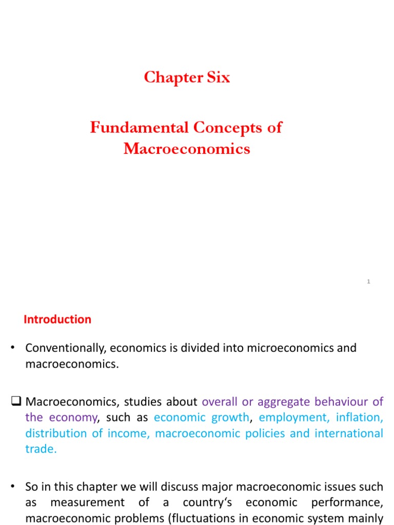 CH 6 Fundamental Concepts of Macroeconomics | PDF | Government Budget ...