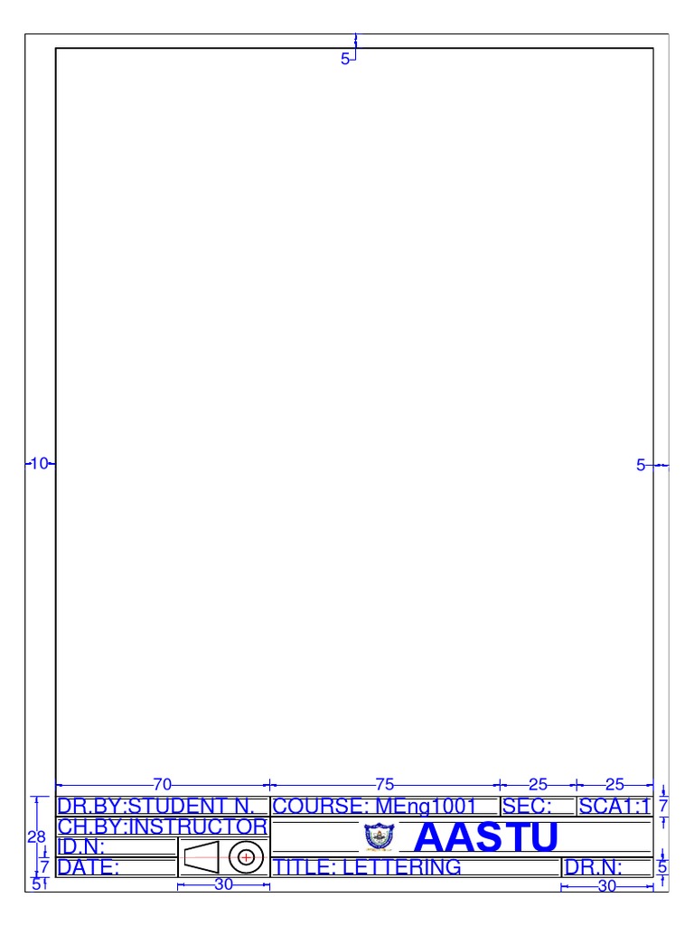 Engineering Drawing Title Block | PDF