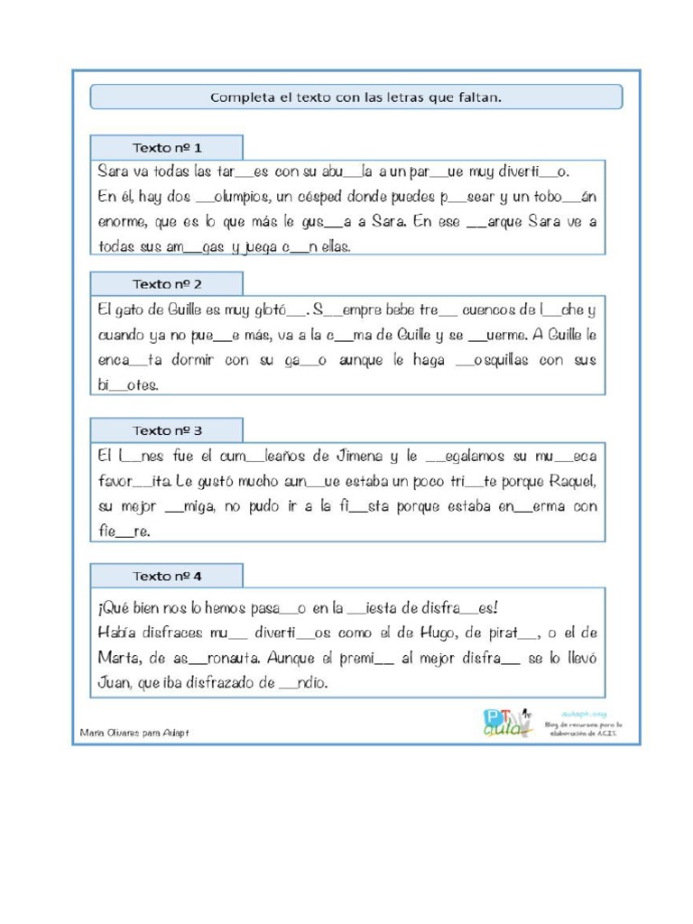 Fuga de Letras. | PDF
