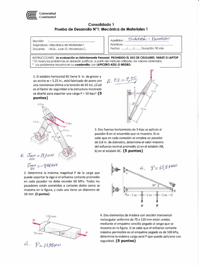MM1 Solucion C1 | PDF | Ingeniería estructural | Ingeniero civil