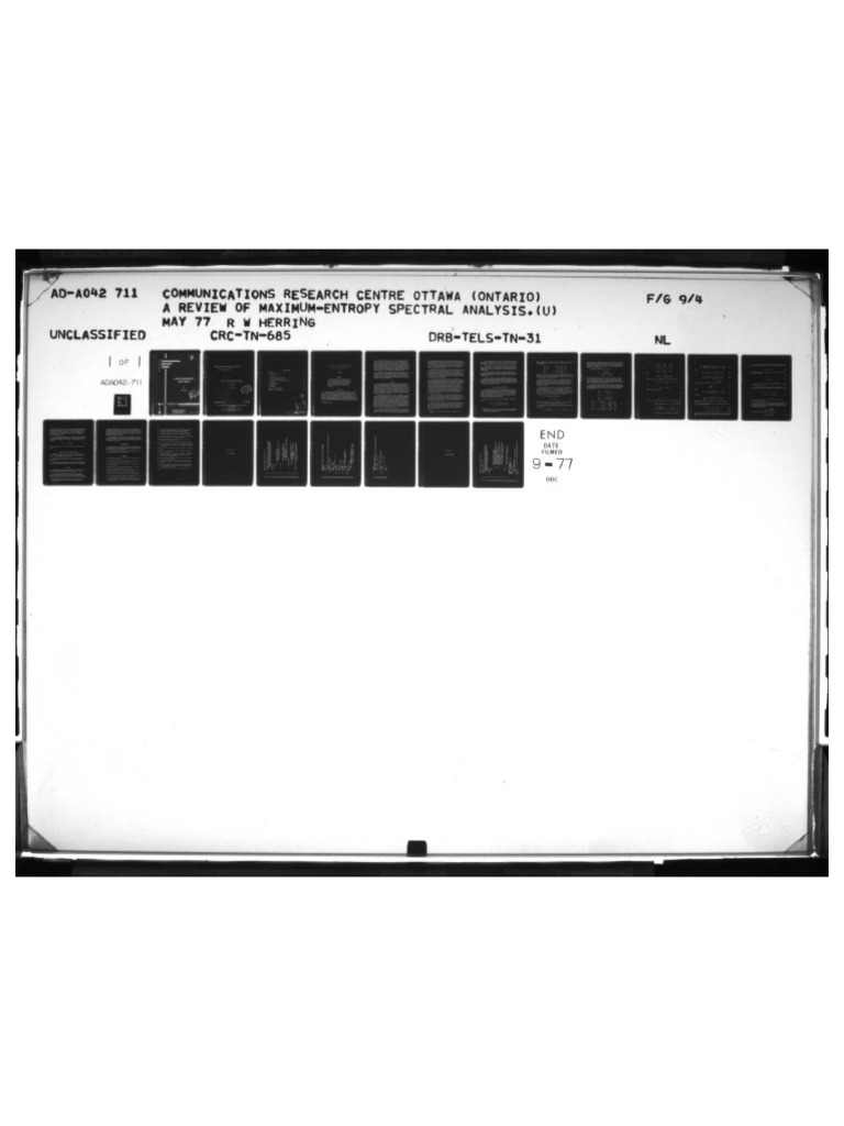A Review Of Maximum Entropy Spectral Analysis Download Free Pdf Spectral Density Discrete