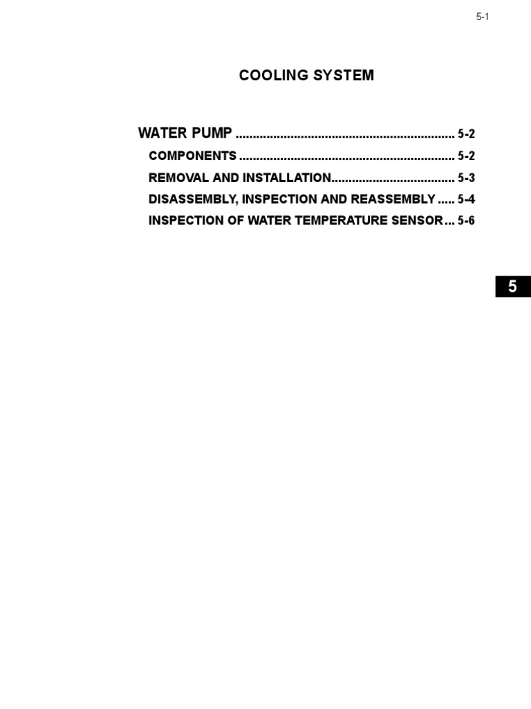 Sect 5 Cooling System 1fs Engine Ce303 | PDF | Valve | Pump