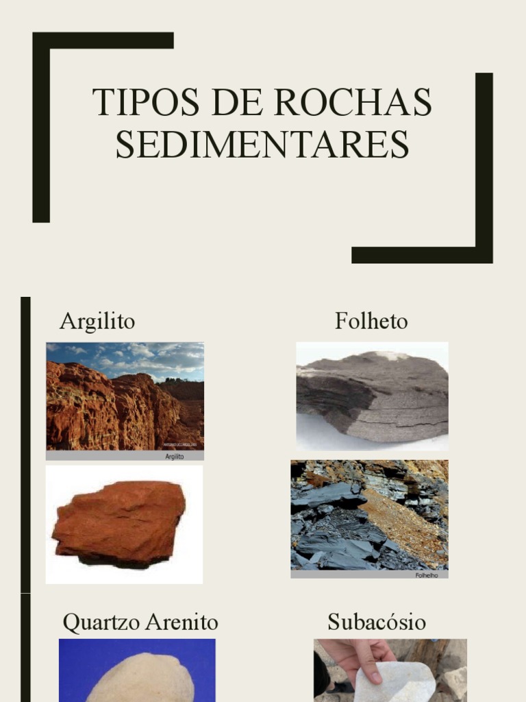 Tipos de Rochas Sedimentares | PDF
