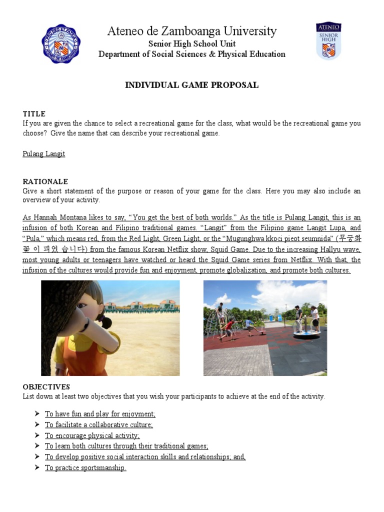 Alamia - INDIVIDUAL GAME PROPOSAL - Badillo | PDF