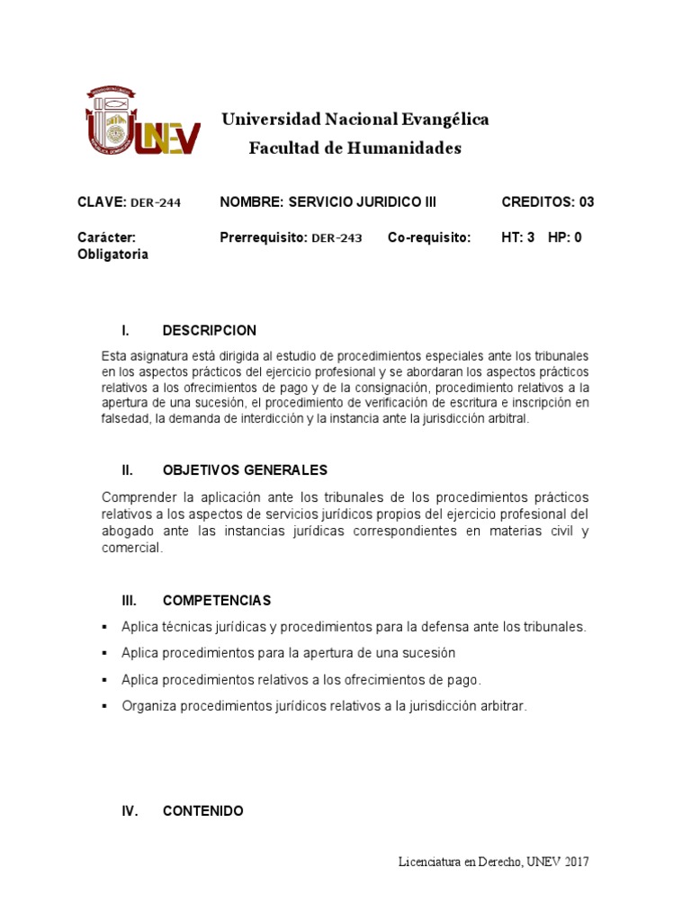 Programa de Servicios Juridicos Iii | PDF | Sentencia (ley) | Justicia