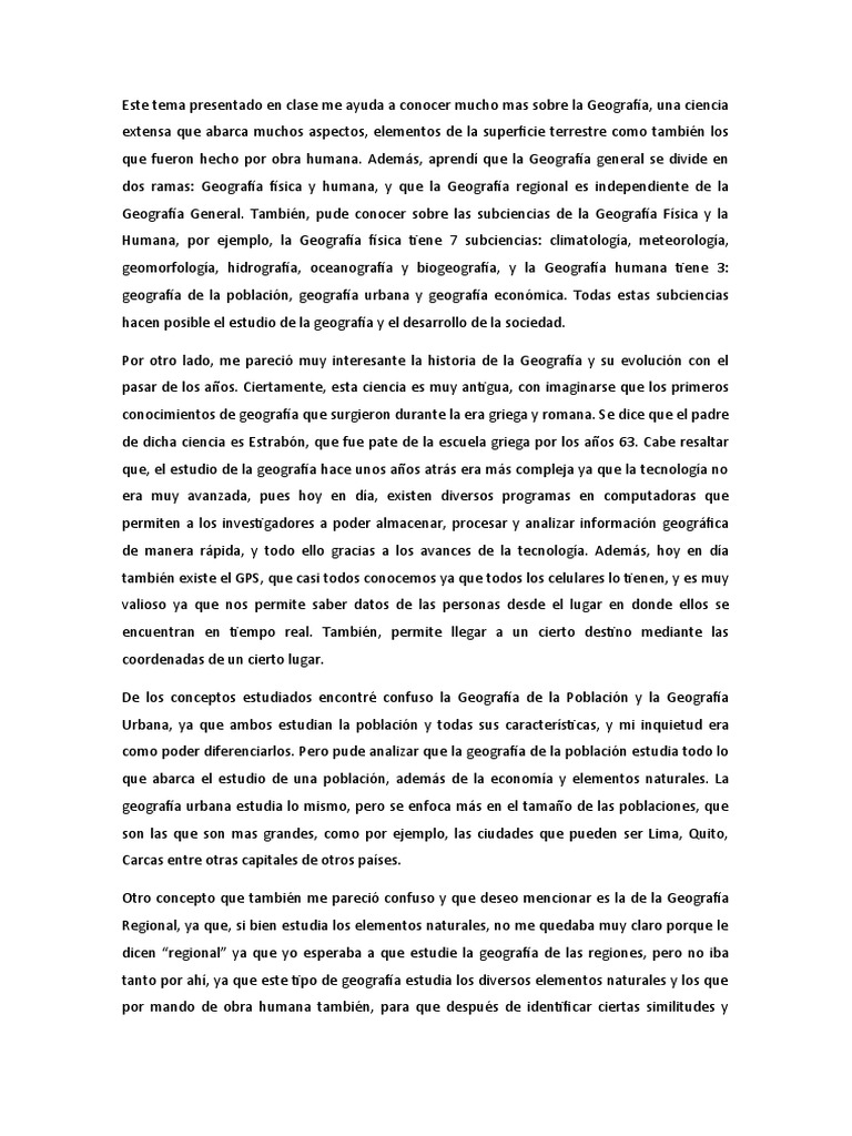 Geografia | PDF | Geografía | Geografía Física