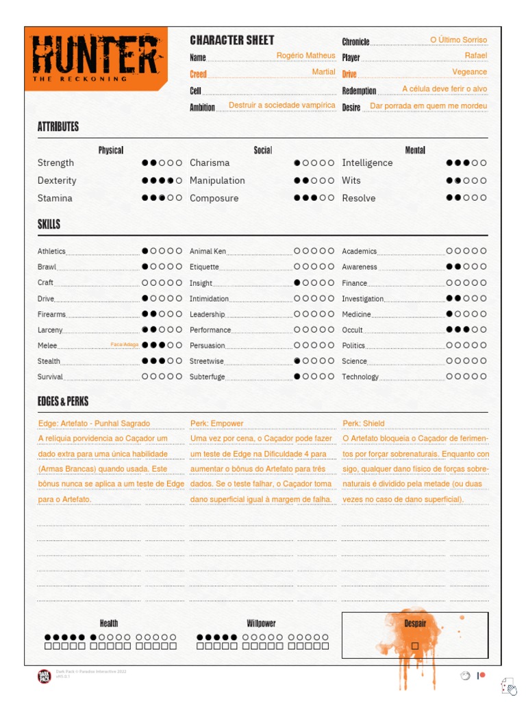 Rogério Matheus - Hunter V5 | PDF