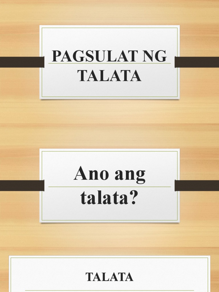 Pagsulat NG Talata | PDF