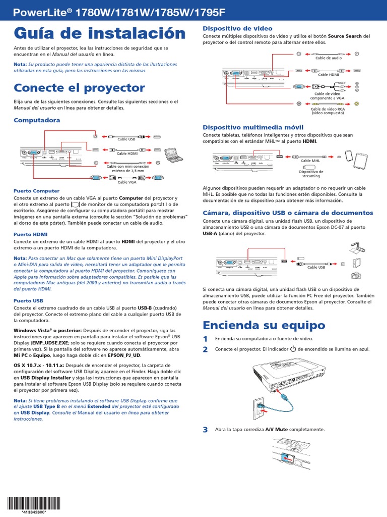 Guía de Instalación | PDF | Hdmi | USB