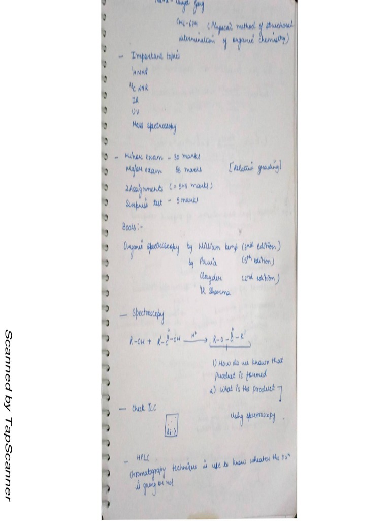 NMR Notes Till Minor - Rotated | PDF