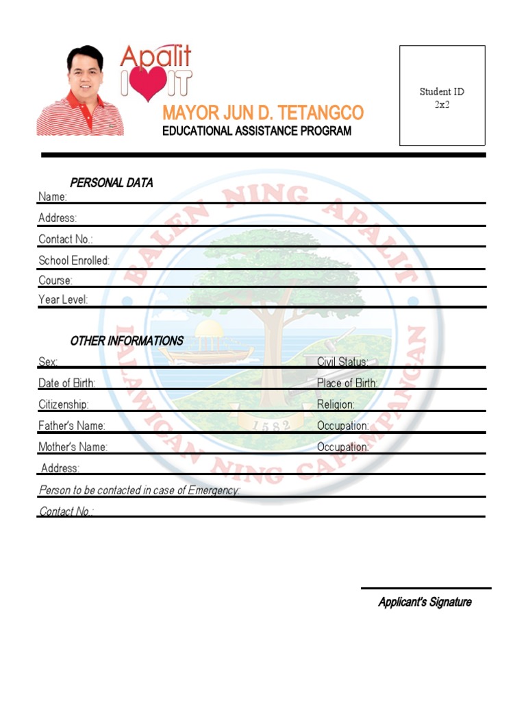 MJDT Scholars Form | PDF