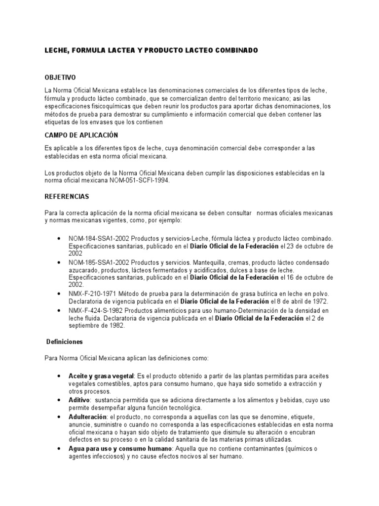 Leche, Productos Lacteos | PDF | Leche | Productos lácteos