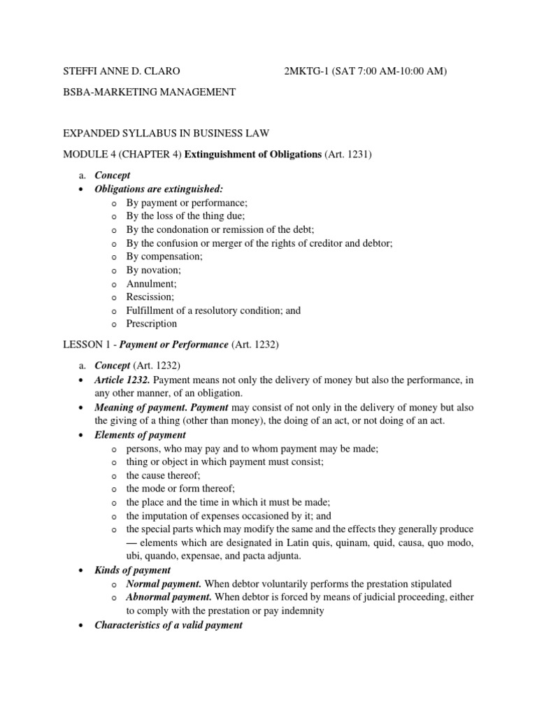 Chapter 4 (Business Law) | PDF | Payments | Legal Tender