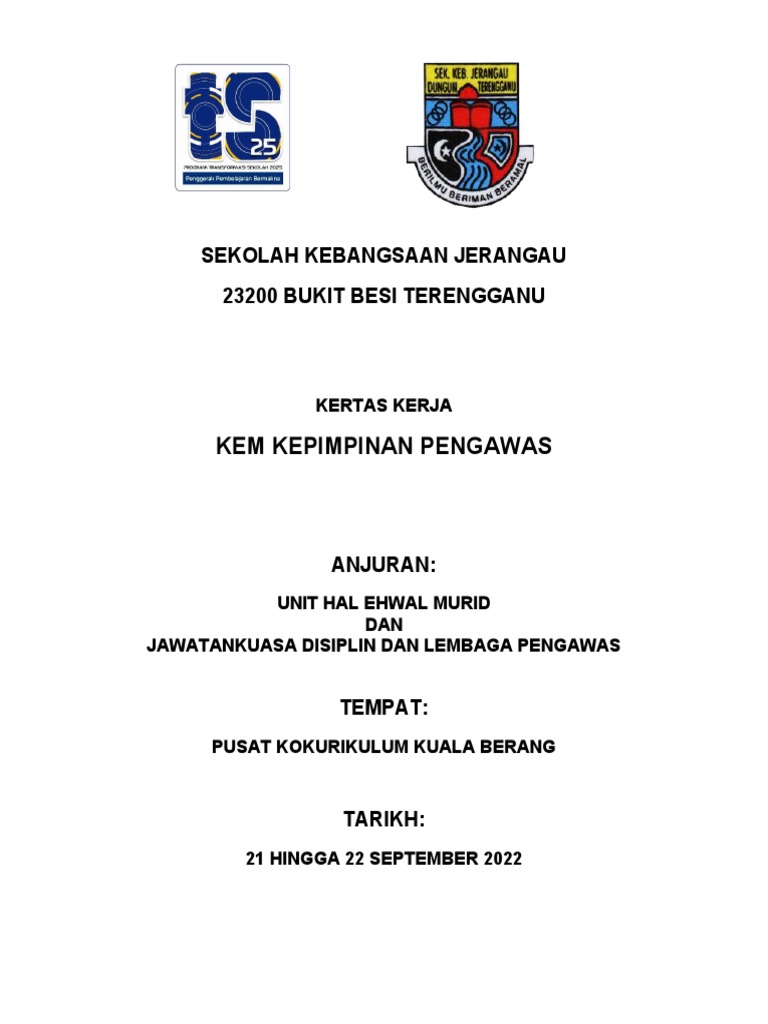 Kertas - Kerja - Kem - Kepimpinan - Pengawas SK JERANGAU 22 | PDF