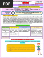 Experiencia de Aprendizaje N°06 - Ciclo Vii - 5to Grado - Ept - 2022 - 00001 | PDF