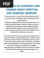 Commander Prayer | PDF | Armor Of God | Mythology