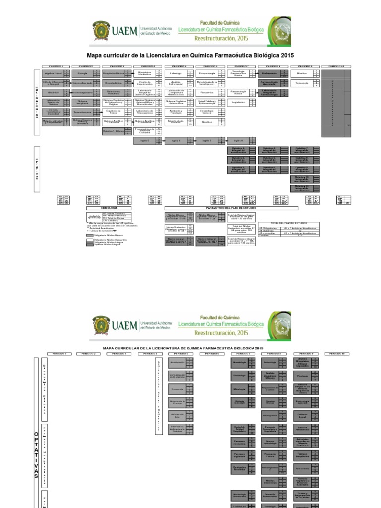 Mapa Curricular QFB 2015 UAEMex | PDF | Farmacéutico | Ciencias de la Salud