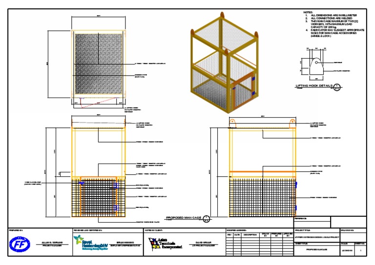 Ati Pier 3 - SD (PDB) - Proposed Man Cage | PDF | Manufactured Goods ...