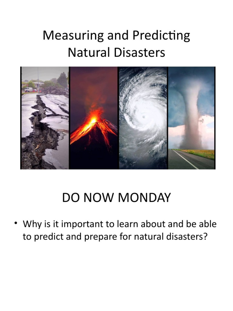 Predicting and Measuring Natural Disasters | PDF | Earthquakes | Moment ...