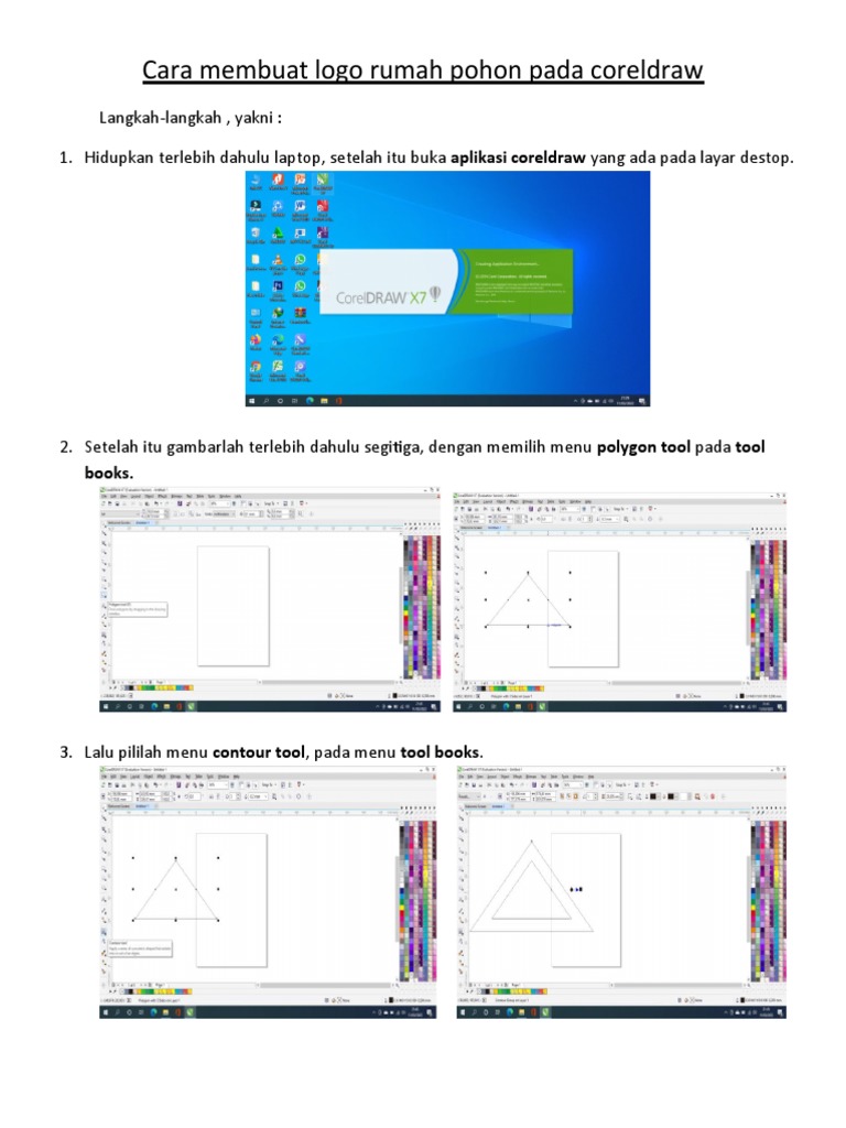 Cara Membuat Logo Rumah Pohon Pada Coreldraw | PDF