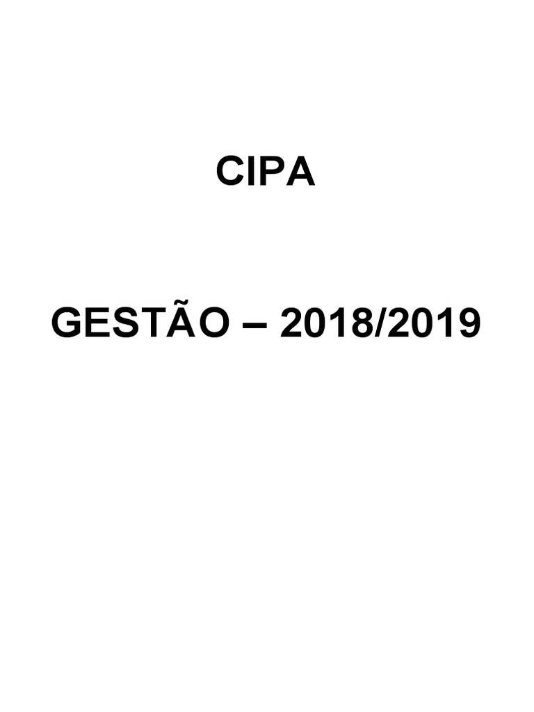 Modelo Documentos para Cipa | PDF | Prestação de contas | Liderança