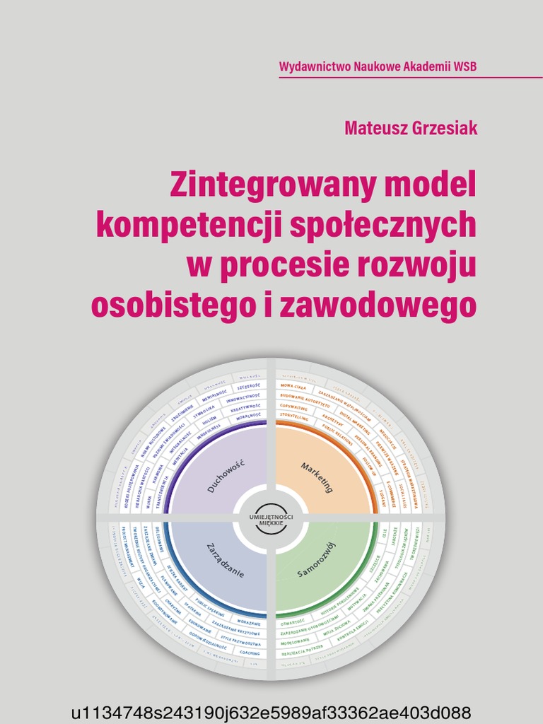 Zintegrowany Model Kompetencji Spolecznych W Procesie Rozwoju ...