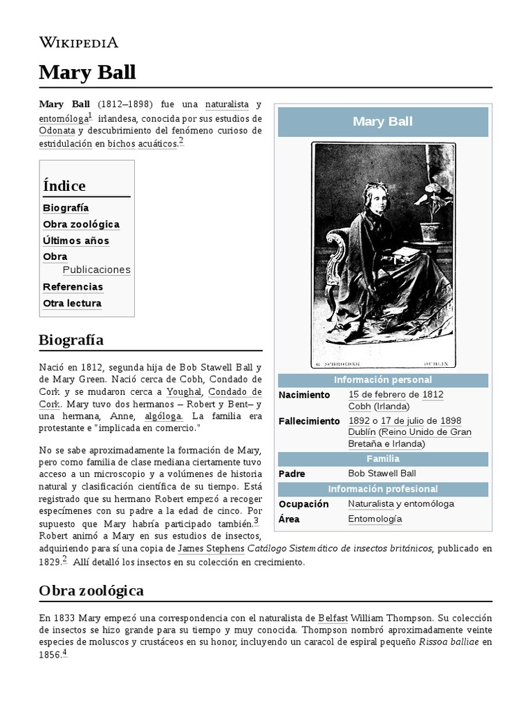 Mary Ball | PDF | Contenido libre | Entomología