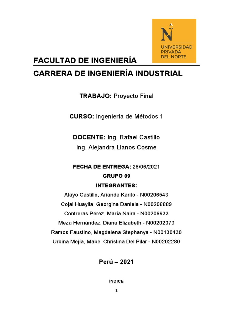 Imet 1 - Proyectofinal - Grupo09 | PDF | Arándano | Perú