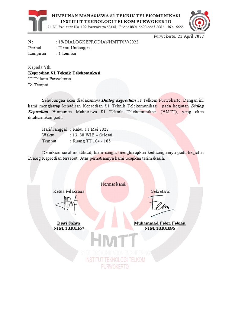 Dialog Keprodian HMTT 2022 | PDF