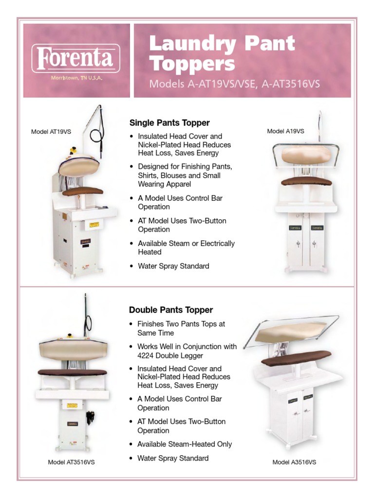 Forenta Prensa A-AT19VS VSE A-AT3516VS Specifications | PDF