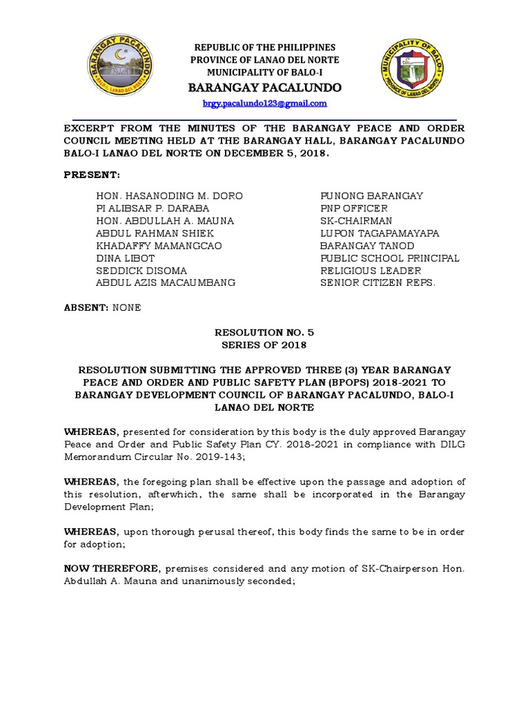 Bpoc 2021 Resolution | PDF | Philippines | Justice