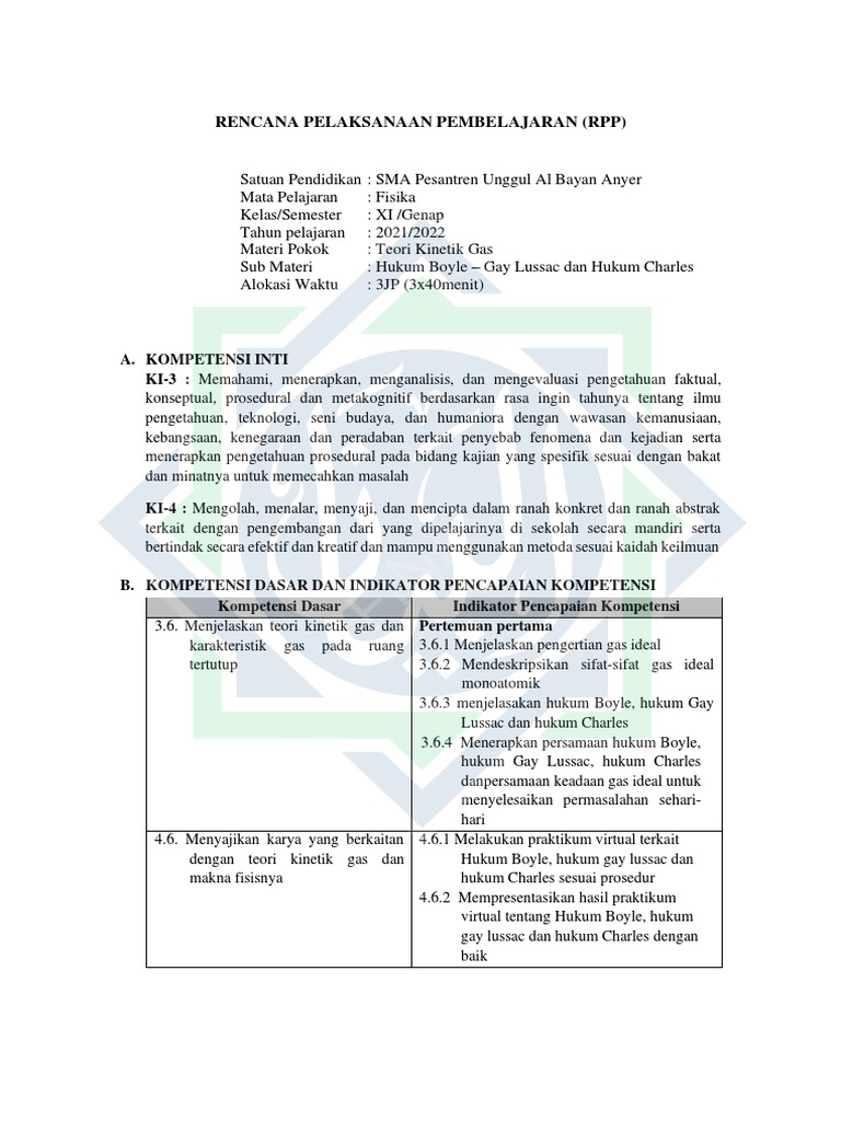 RRP - 2022 - Fis Xi | PDF | Sains & Matematika | Filsafat