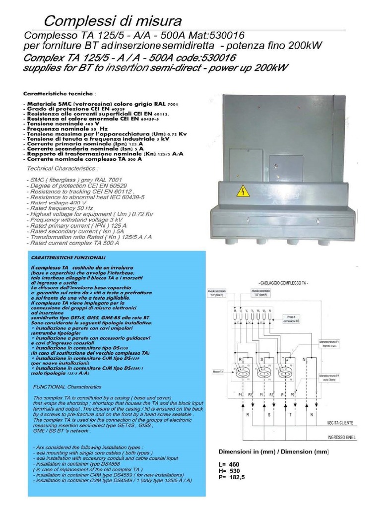 PIASTRA TA 125_5 E SCHEMA INSERZIONE | PDF