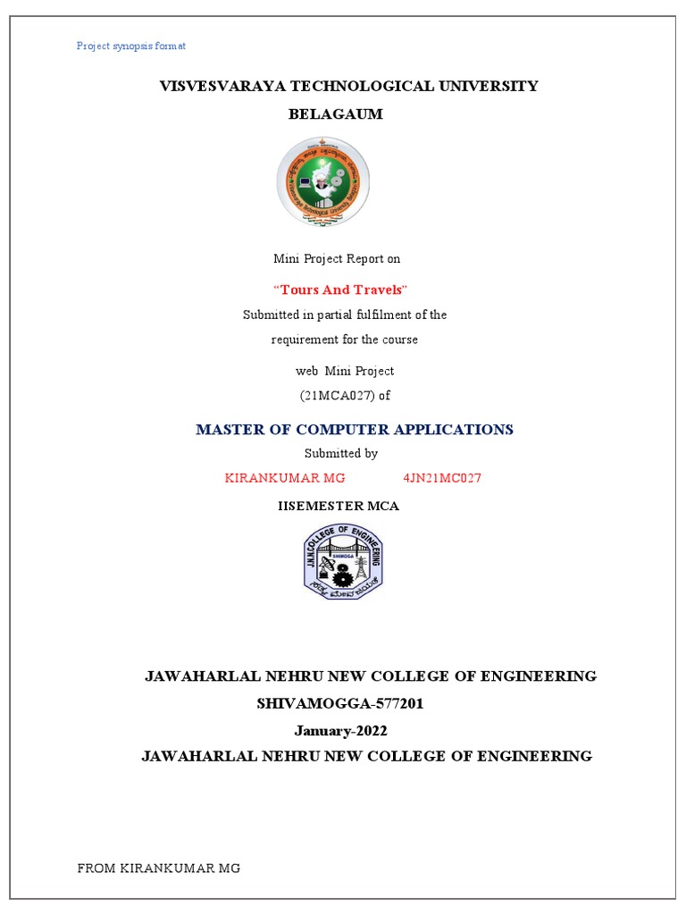 Tour Report | PDF | Tourism | Databases