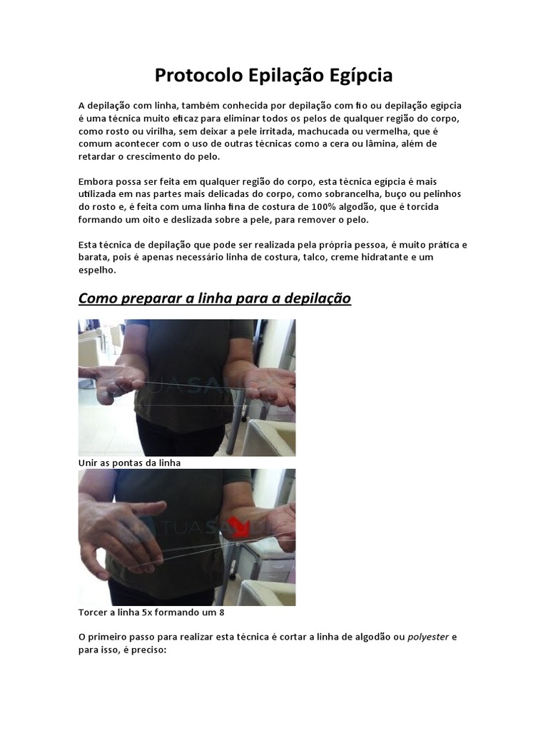 Protocolo Epilação Egípcia Pdf Antigo Egito