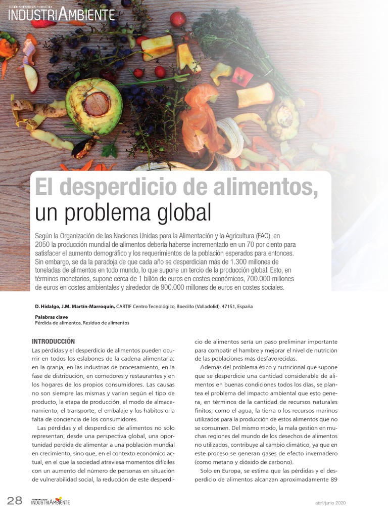AT Desperdicios Alimentarios | PDF | Alimentos | Residuos