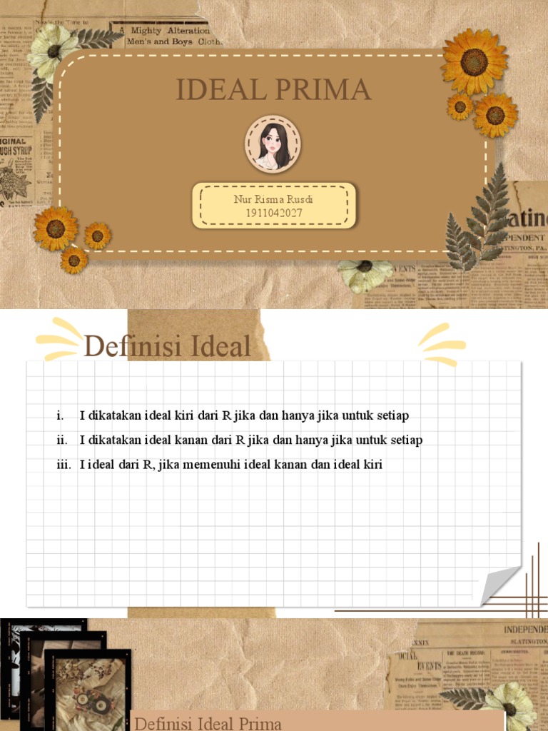 Materi Teori Ring (Ideal Prima) | PDF