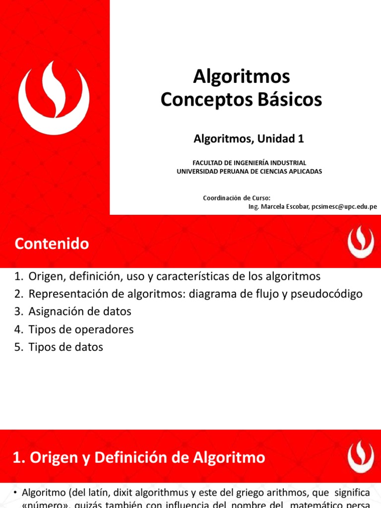 1-1 Algoritmos Conceptos BásicosV1 | PDF | Algoritmos | Lenguaje de programación