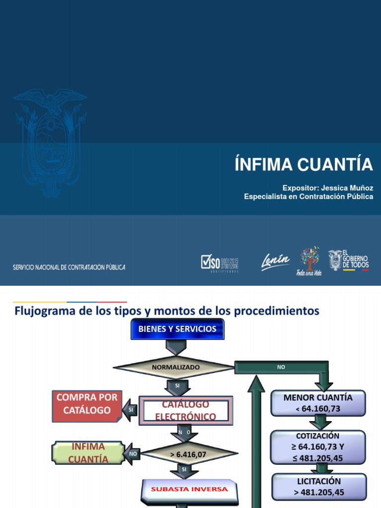 Presentacion Webinar-Infima Cuantia | PDF | Presupuesto | Economias