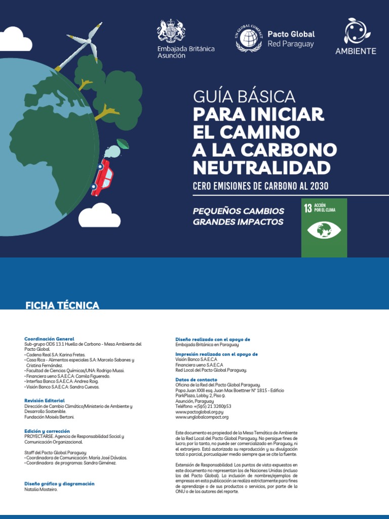 Guia Net Zero Paraguay | PDF | Huella de carbono | Economía baja en carbono