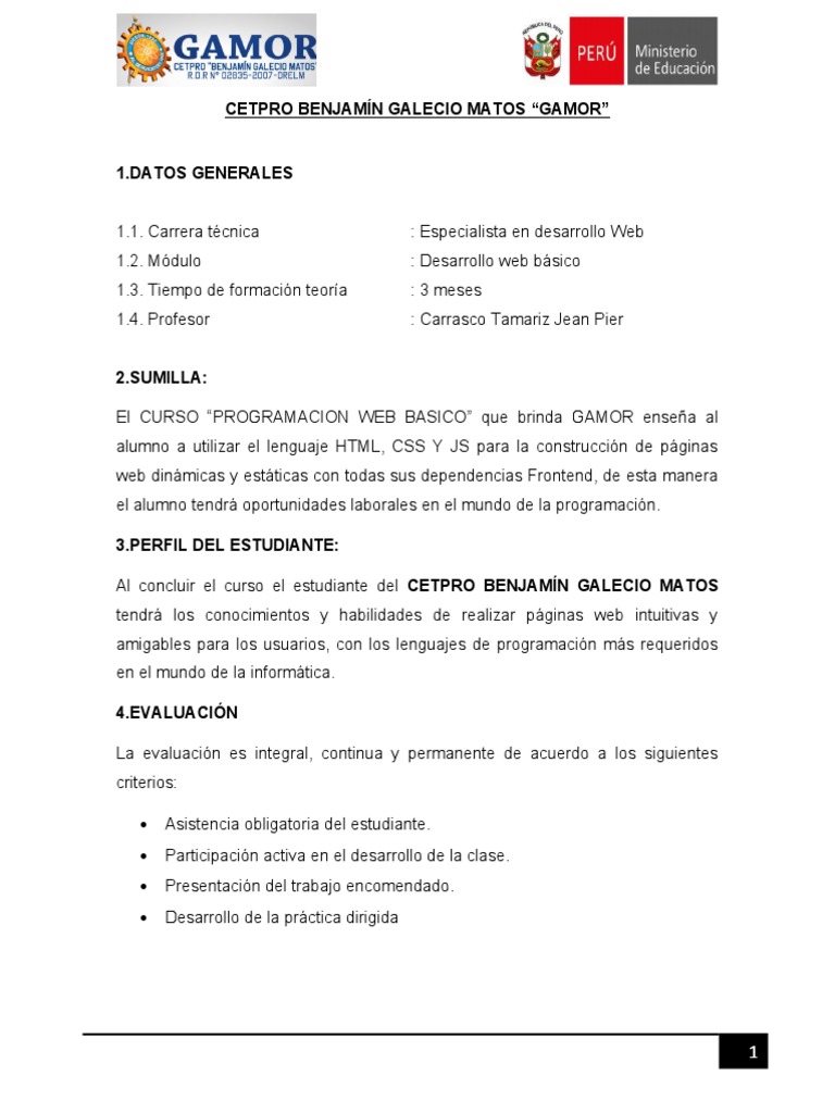 Desarrollo Web Basico | PDF | HTML | Modelo de objeto de documento