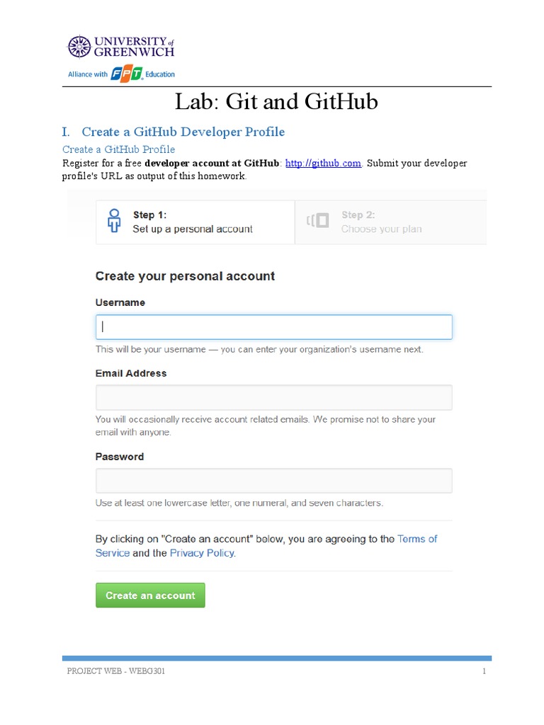 25 Git And Github Lab Pdf Computer File Directory Computing