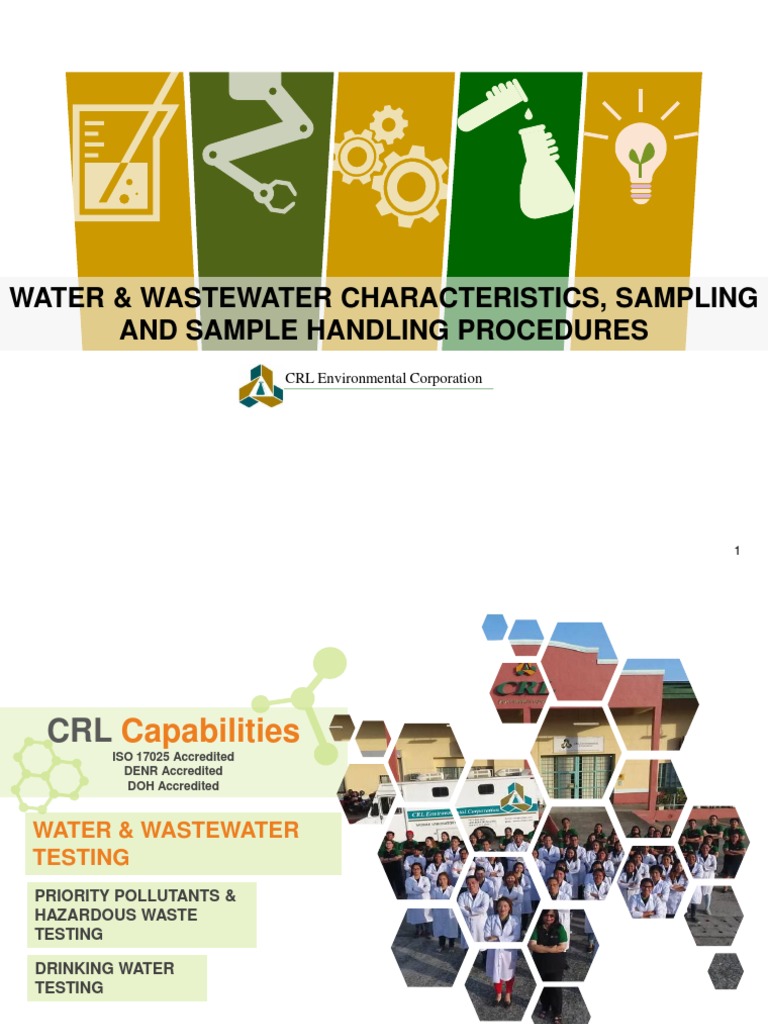 CRL - Water and Wastewater Sampling Procedure and Laboratory Analysis ...