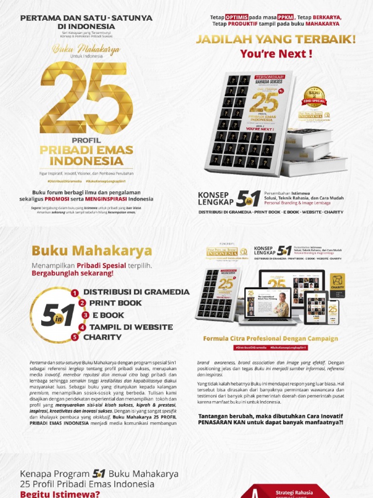 Buku Mahakarya - 25 Profil Pribadi Emas Indonesia | PDF