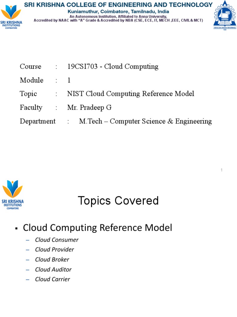 1.4. NIST Cloud Computing Reference Model | Download Free PDF | Cloud ...