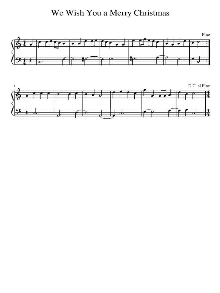 We Wish You A Merry Christmas | PDF