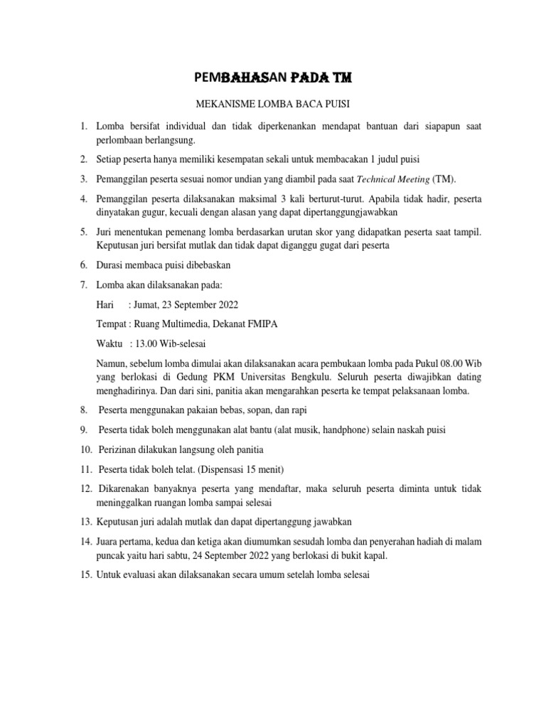 Pembahasan Pada TM | PDF