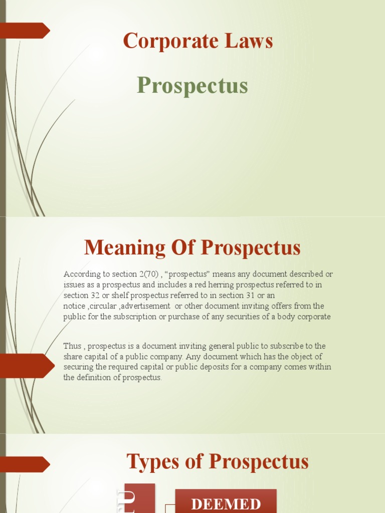Claw PPT - Prospectus | PDF | Financial Markets | Securities (Finance)