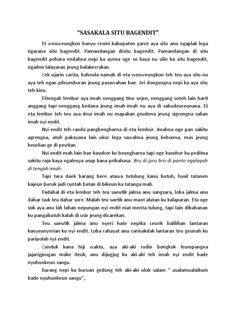 Dongeng Basa Sunda Pdf